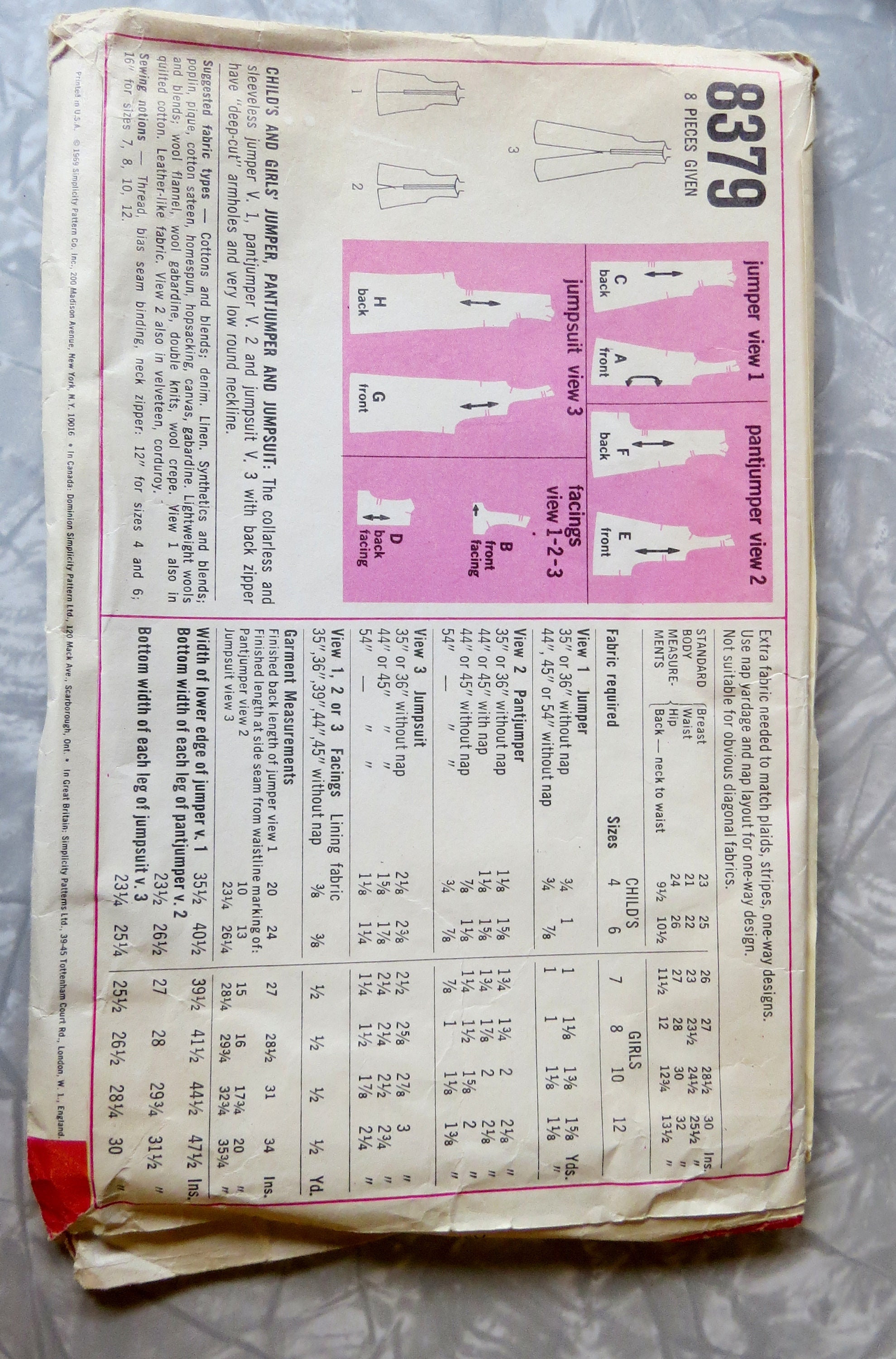 Vintage Simplicity 8379 Mod Low Scoop Neck Jumper Pantjumper | Etsy