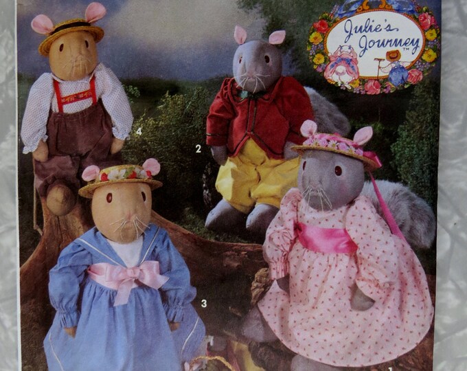 Simplicity Crafts 7876 Sewing Pattern Stuffed Toy Animals - Mouse ...