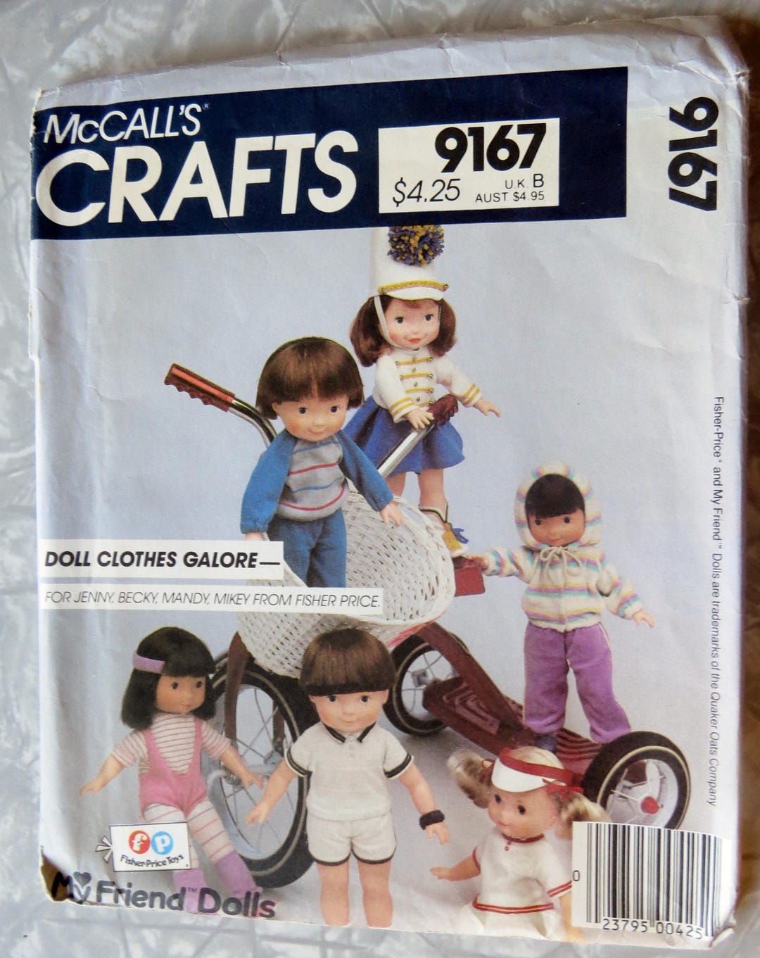 Mccall's Craft 9167 737 Clothes Fisher Price My Friends Dolls Mandy ...