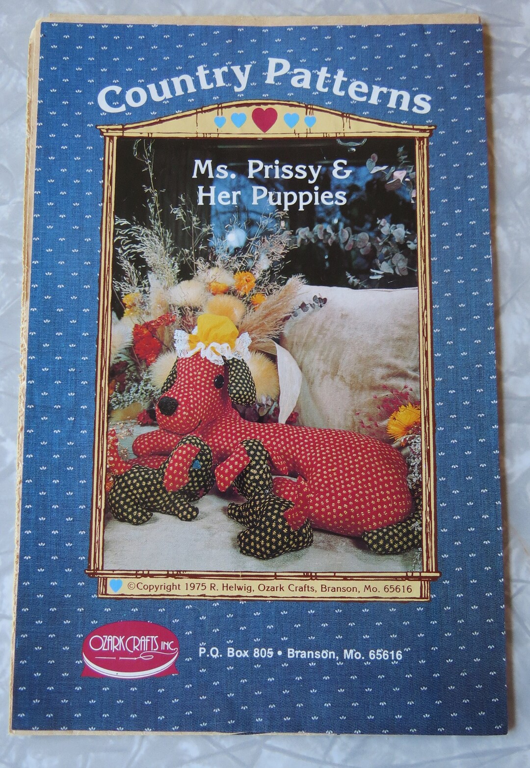 Lot Vintage Ms Prissy + (snap Off) Puppies Mom Dog Ozark Crafts UNCUT Sewing Pattern Packet ...