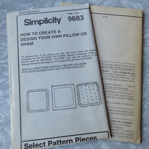 Simplicity Home 9683 Design Your Own Pillows Square Rectangle Sofa ...