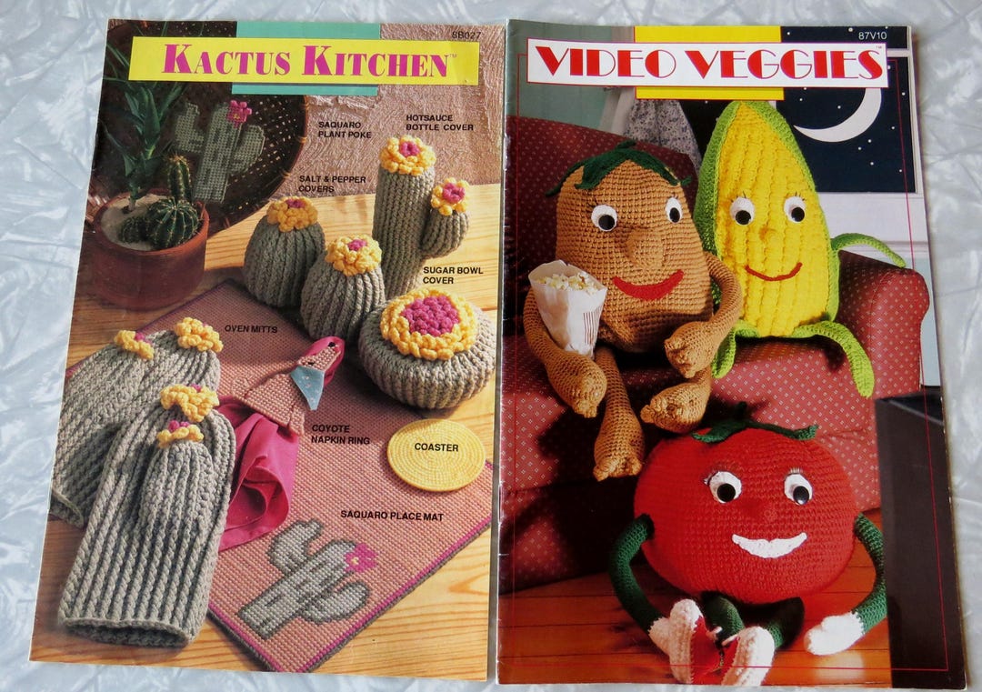 Lot of 2 Annie's Attic Crochet Leaflets: Kactus Kitchen Southwest ...