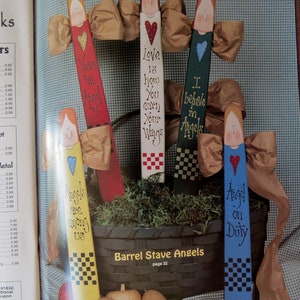 EVERYDAY ANGELS Painting Pattern Book- Pat Olson Wood Acrylics Grace ...