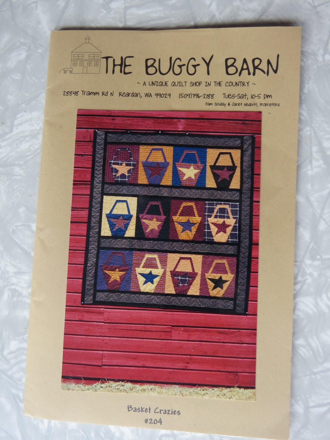 The Buggy Barn Heart BASKET CRAZIES #204 60" X 64" Fat Quarters Quilt ...