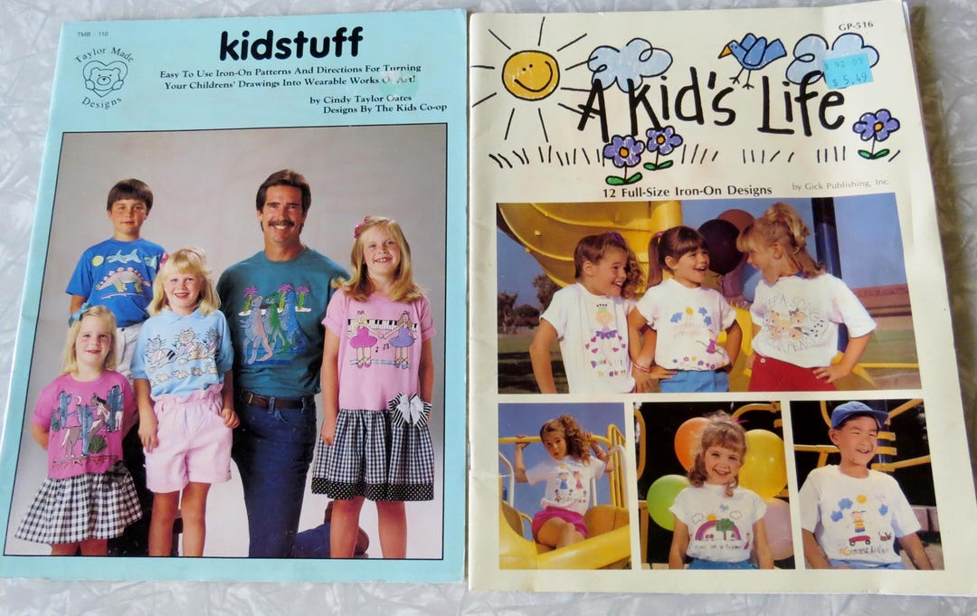 A Kids Life Iron on Designs 12 Full Size Transfers Gick Publishing OR ...