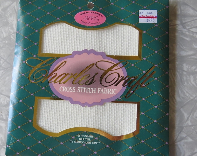 Charles Craft Royal Classic Cross Stitch Fabric, Aida Cloth, 14 Count ...
