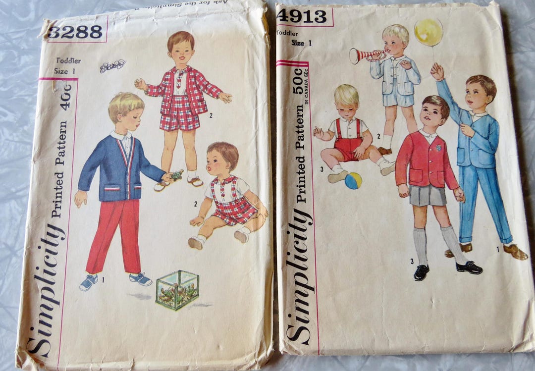 1960s Simplicity Boys Suits 4913 or 3288 Jackets, Shirt, & Pants Shorts ...