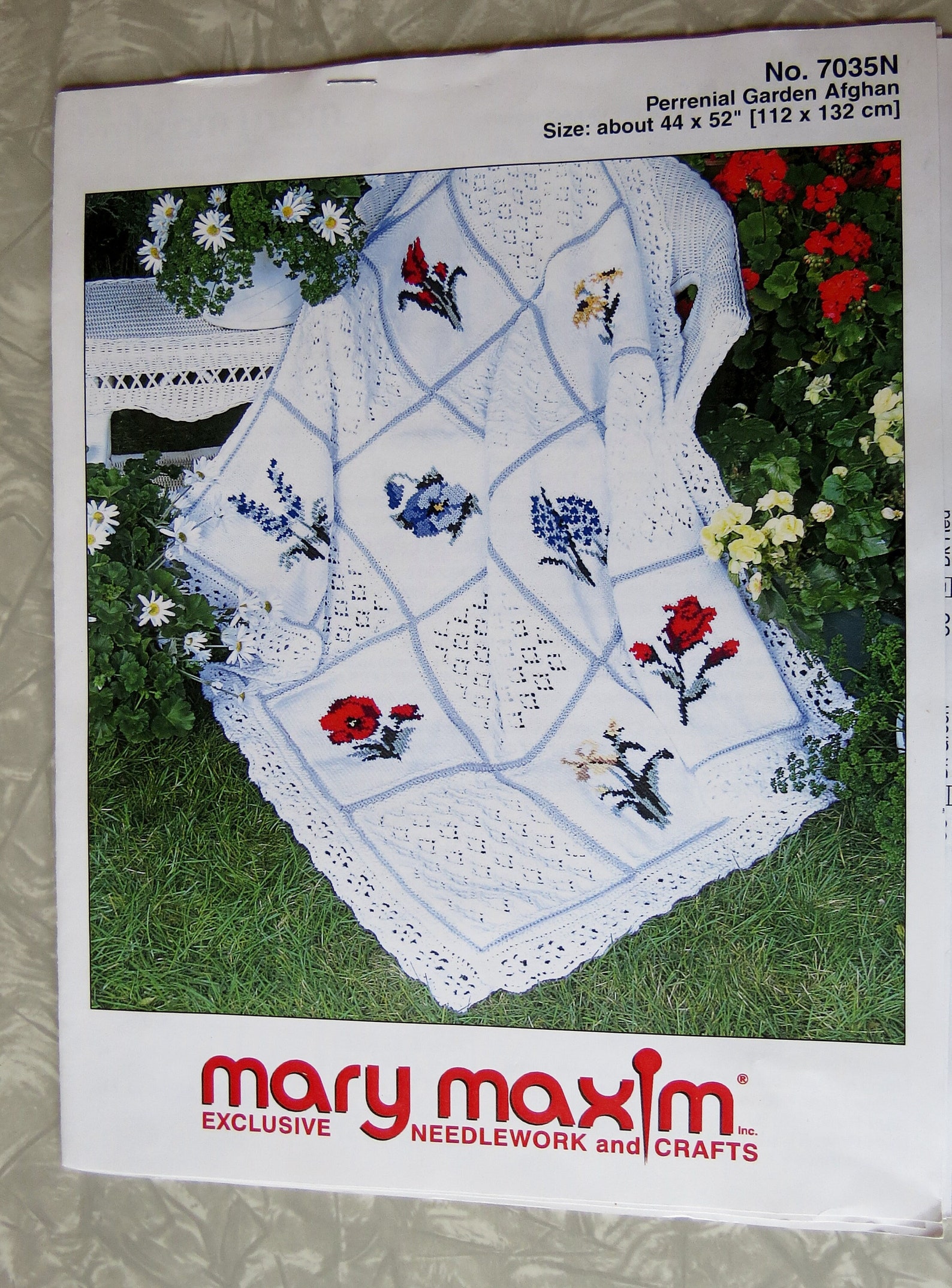 Mary Maxim Graph Style Knitting Pattern No. 7035N Perennial - Etsy
