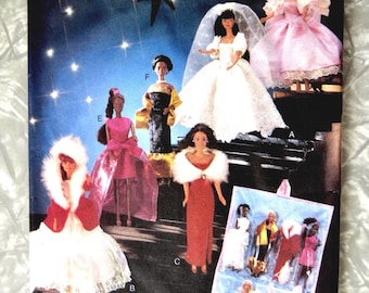 Butterick 6170 11-1/2 Fashion Doll Clothes Barbie Jumpsuit Dress ...