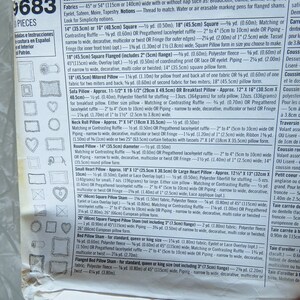 Simplicity Home 9683 Design Your Own Pillows Square Rectangle Sofa ...