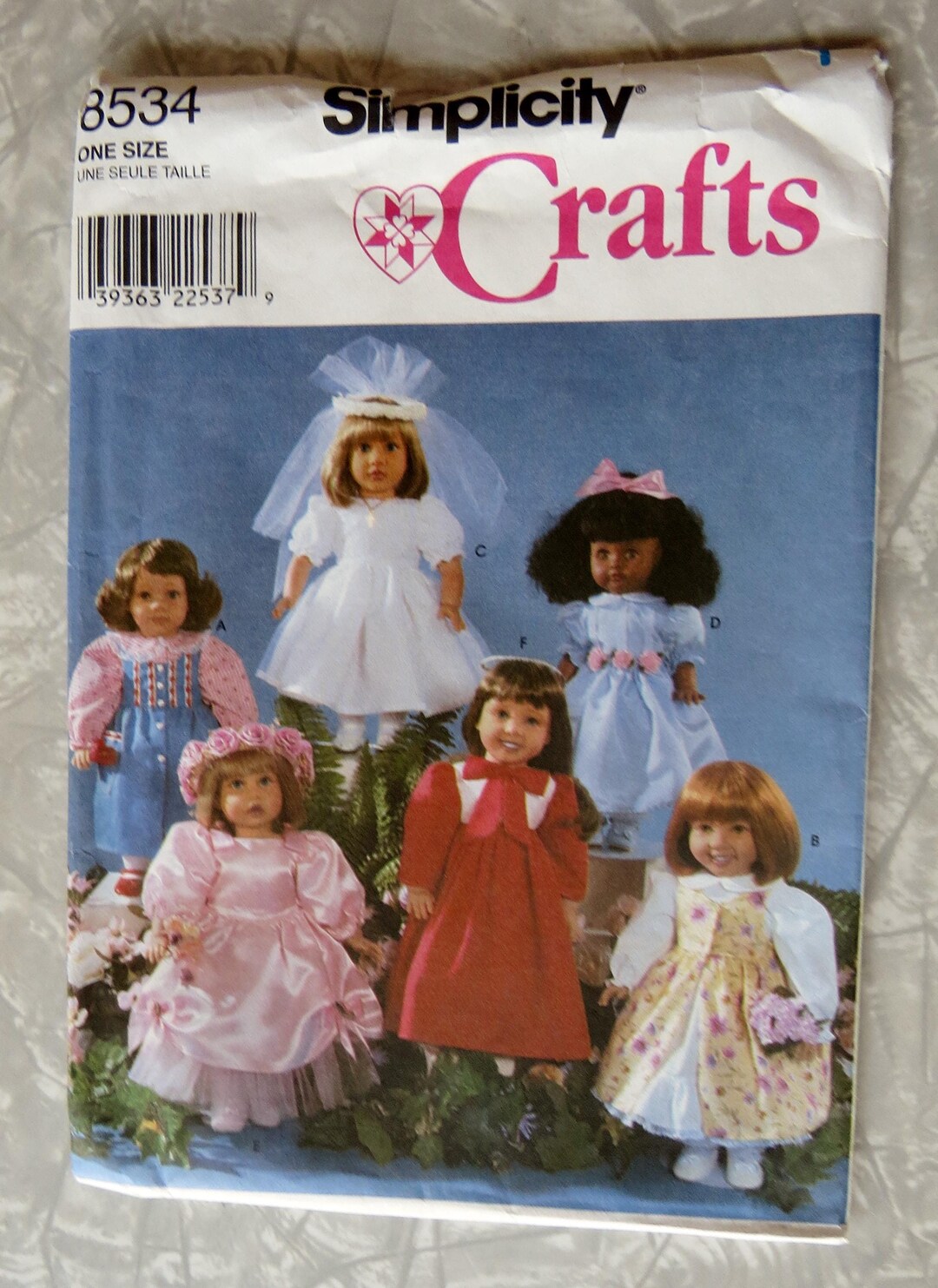 Simplicity Crafts 8534 18" Doll Clothes Party Dresses Jumper Blouse ...