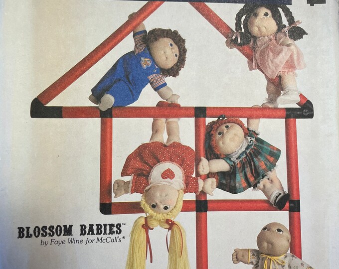 Mccalls Crafts (731) 9074 Blossom Babies - Faye Wine Soft-sculpted 18 ...