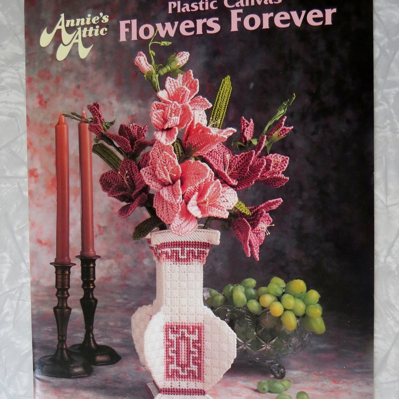 Plastic Canvas Flowers - Etsy