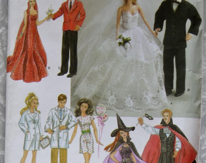 Mccalls Crafts 9664 Vintage Collection 11-1/2" Fashion Doll Barbie ...