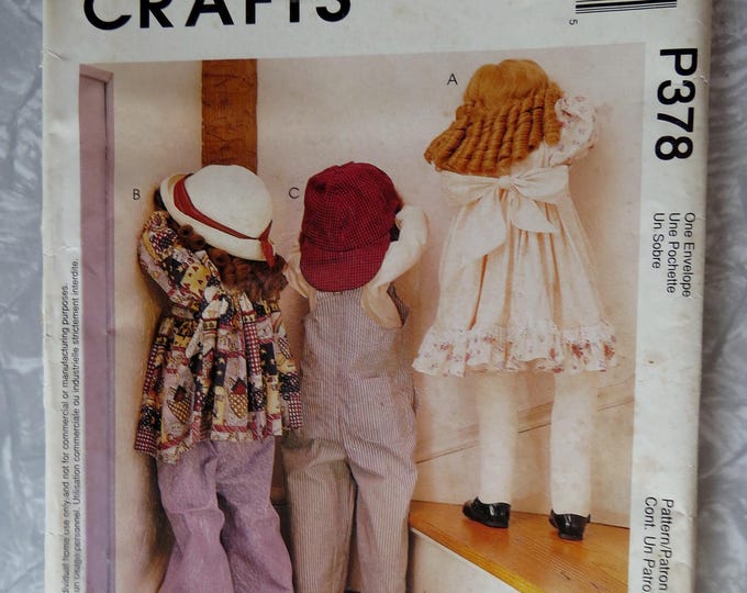 Mccall's Crafts P378 9262 Time Out Toddlers 3- 36" Soft Stuffed Boys ...