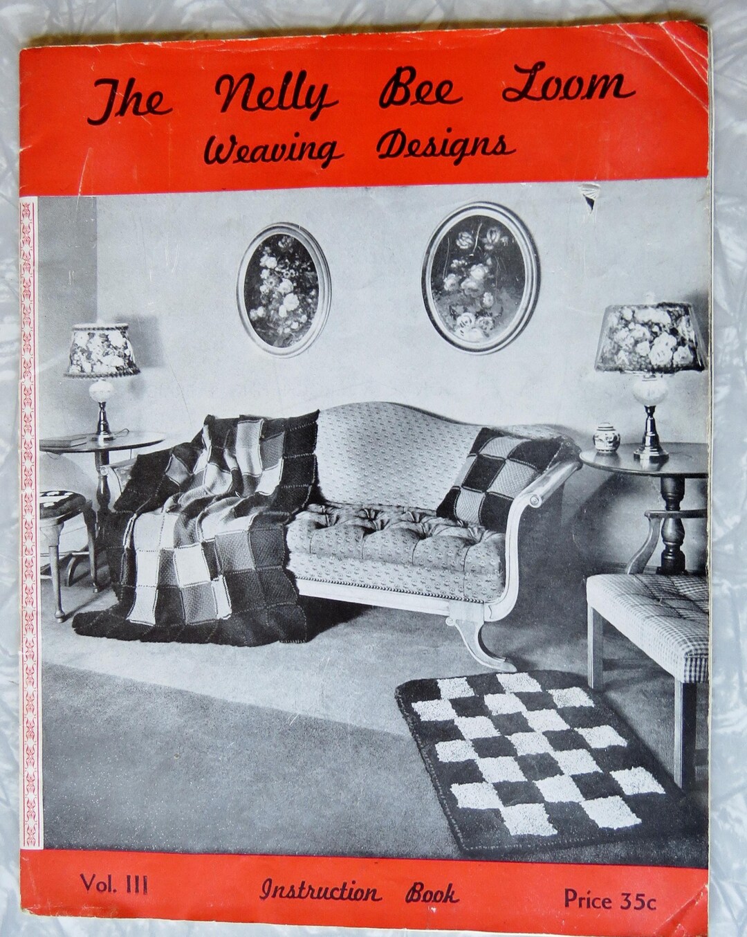 Vintage the NELLY BEE Weaving Loom Designs Instruction Book Vol III ...