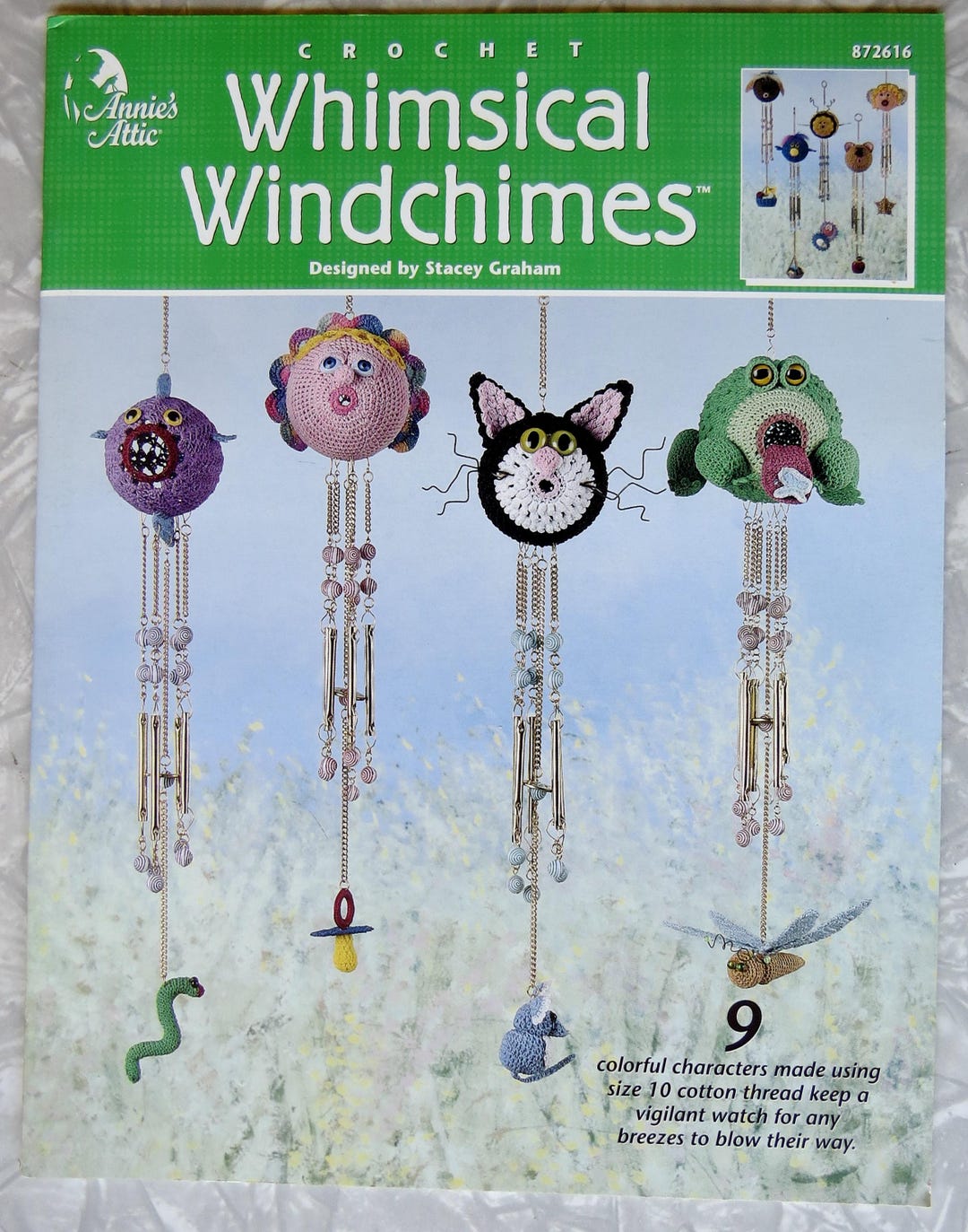 Annie's Attic Whimsical Windchimes Leaflet 872616 CROCHET Patterns 9 ...