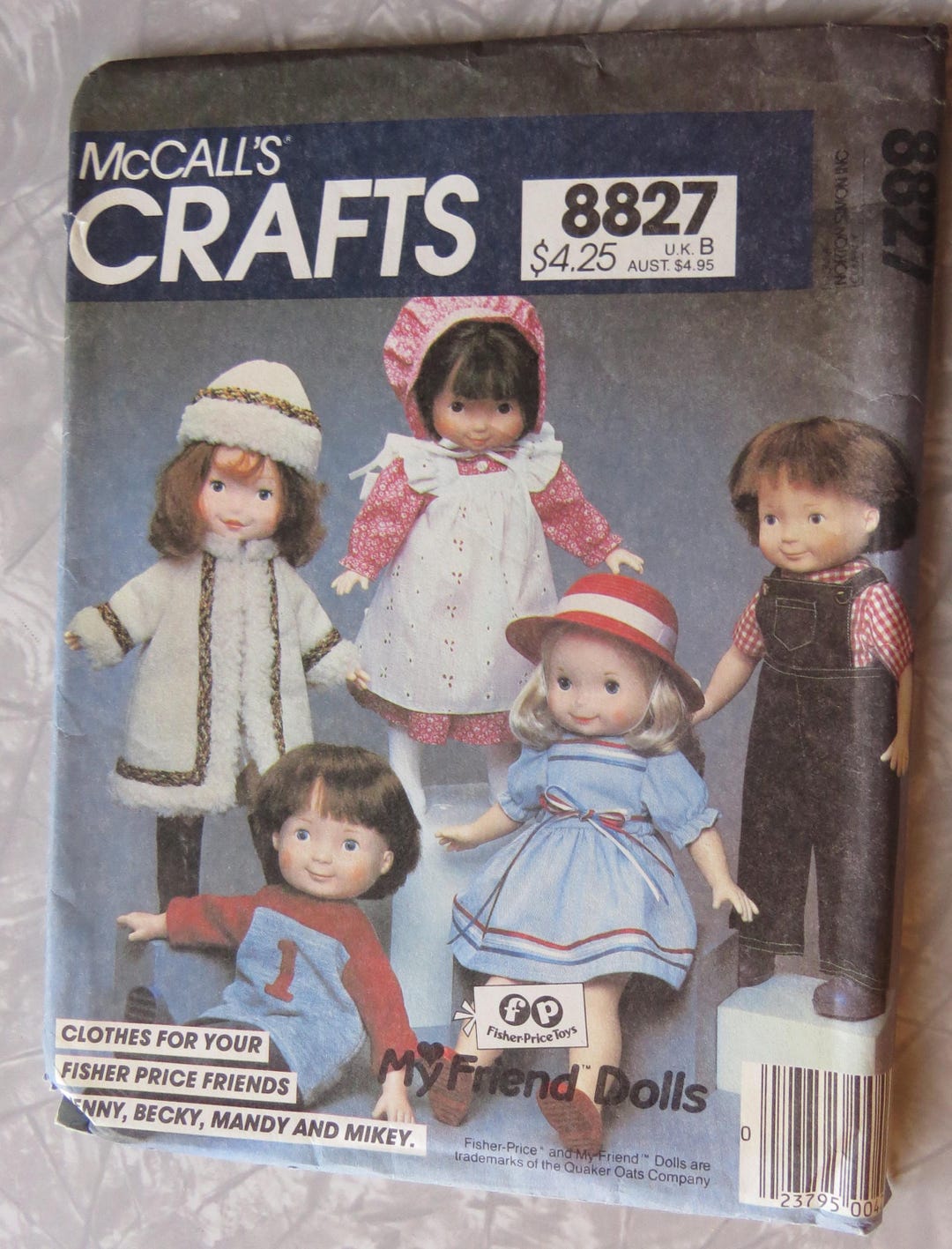 Mccall's Craft 8827 705 Clothes Fisher Price My Friends Dolls Mandy ...