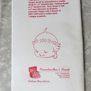 KEWPIE'S in REDWORK Days of the Week 32 X 32 7 Designs Included to ...