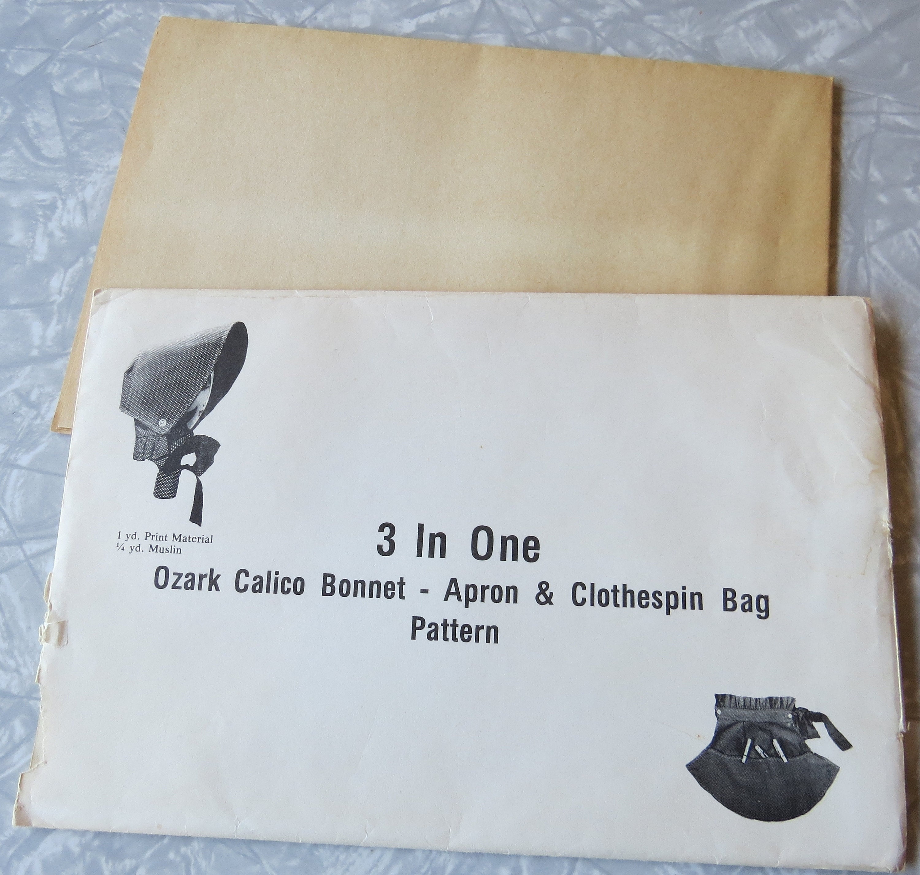 Vintage ORIGINAL Craft Sewing Pattern Ozark Crafts 3 in One Calico ...