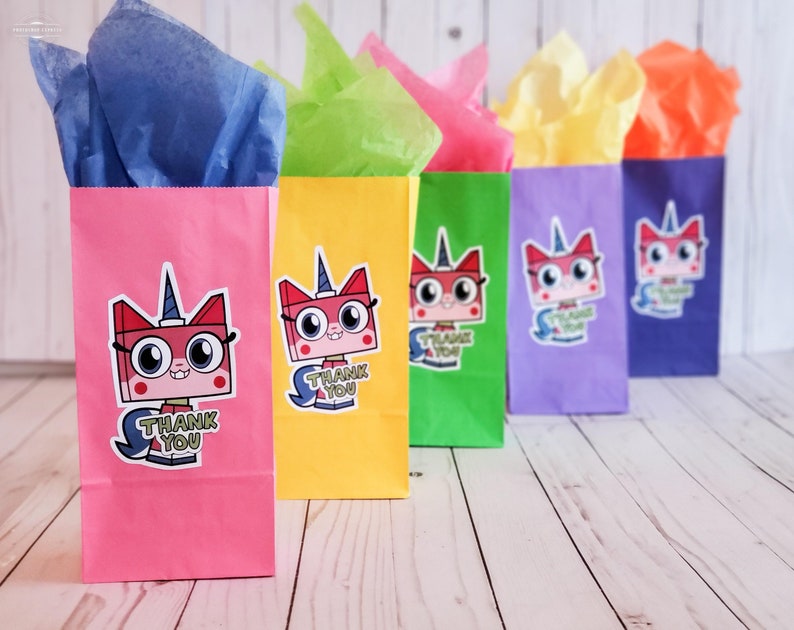 Unikitty Party Bags 5 Guests - Etsy