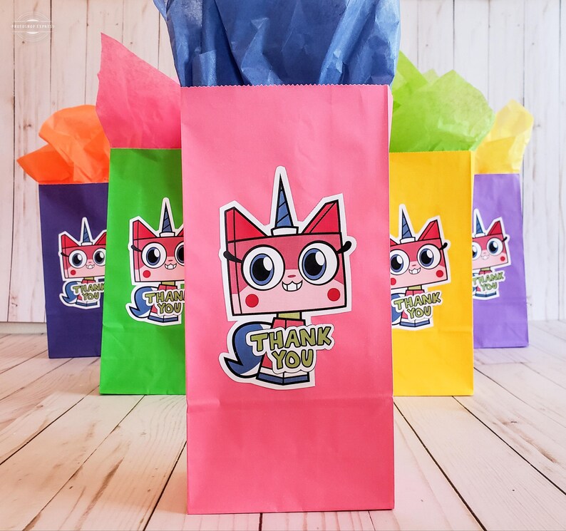 Unikitty Party Bags 5 Guests - Etsy