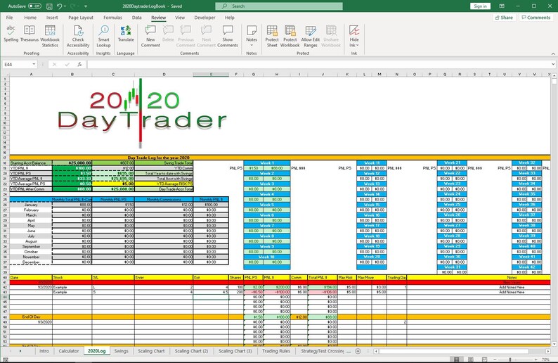 2020Daytrader Day Trade/Swing Trade Excel Log Book with Custom | Etsy 2020Daytrader Day Trade/Swing Trade Excel Log Book with Custom | Etsy