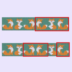 Fair Isle Fox Knitting Pattern: Scandinavian Stranded Chart (PDF ...