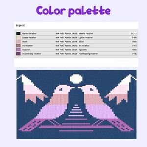 Birds Intarsia Knitting Pattern for Sweater, Easy Fair Isle Chart ...