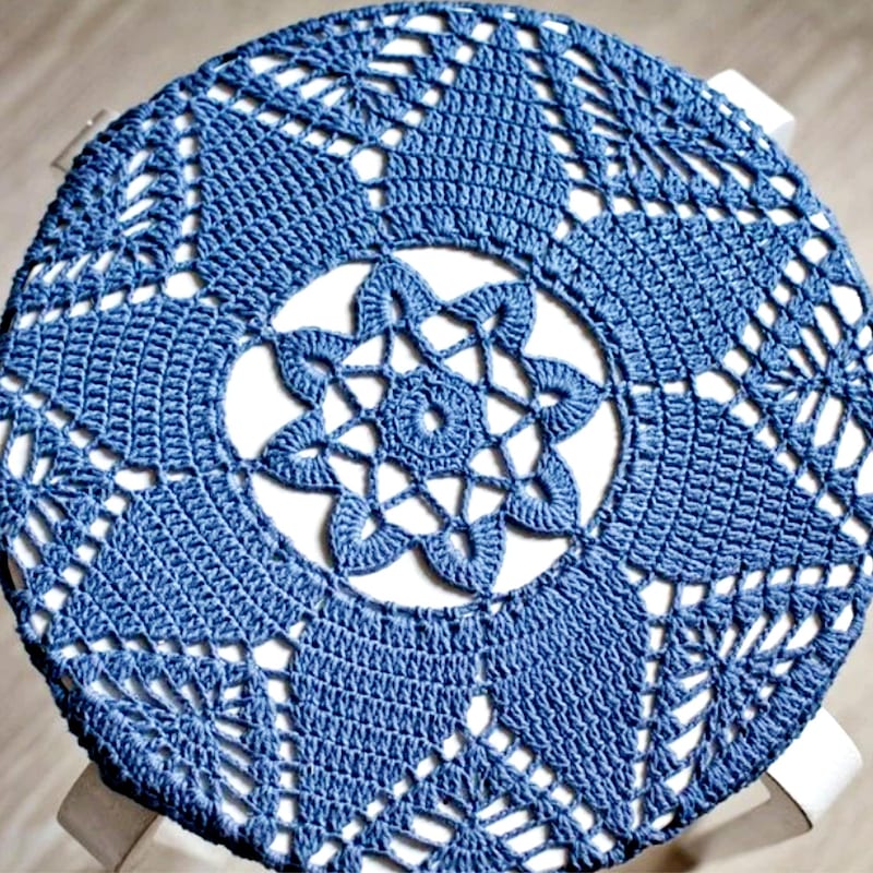 Crochet Stool Cover - Etsy Canada
