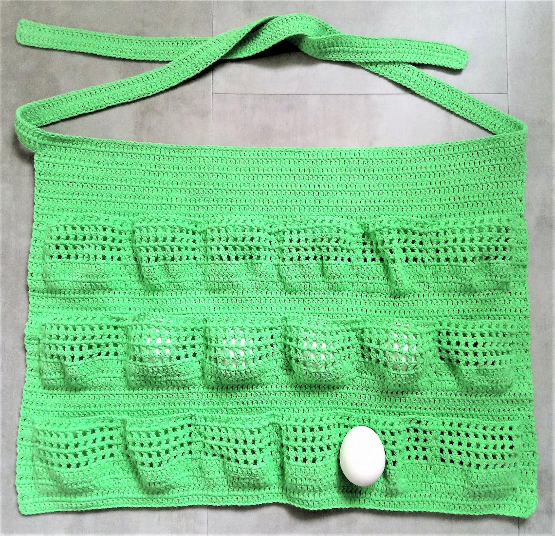 Egg Apron Crochet Pattern for Egg Gathering Chicken Egg - Etsy