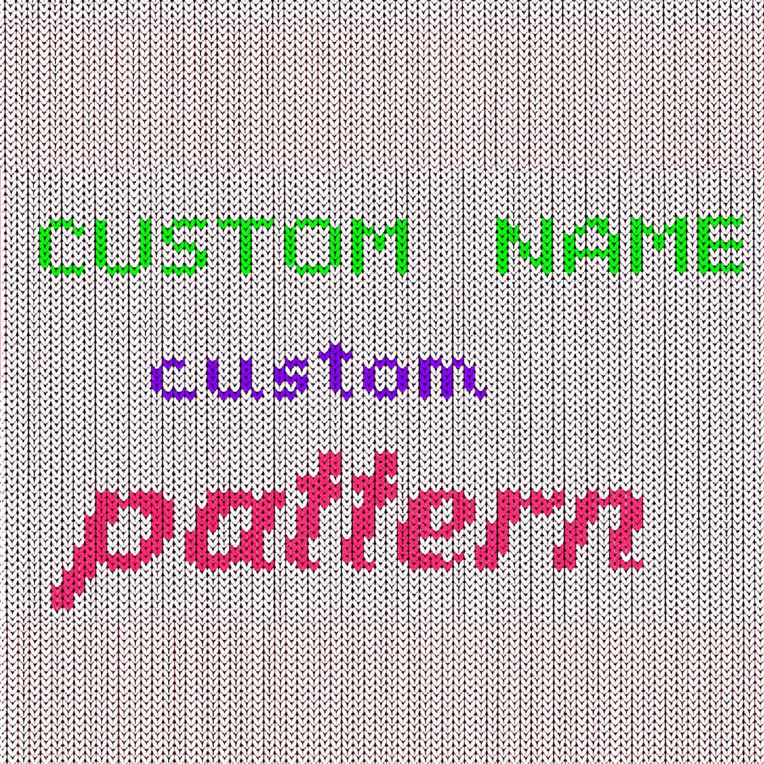 Custom Alphabet Letters Pdf Knitting or Crochet Colorwork Charts, Graph ...
