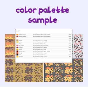 Fair Isle Leaf Knitting Pattern: Scandinavian Colorwork Charts (PDF ...