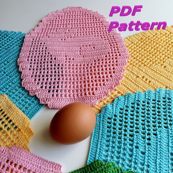 Easter Egg Doily Crochet Pattern Simple DIY Crochet Easter Eggs