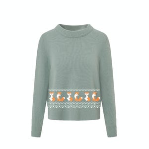 Fair Isle Fox Knitting Pattern: Scandinavian Stranded Chart (PDF ...