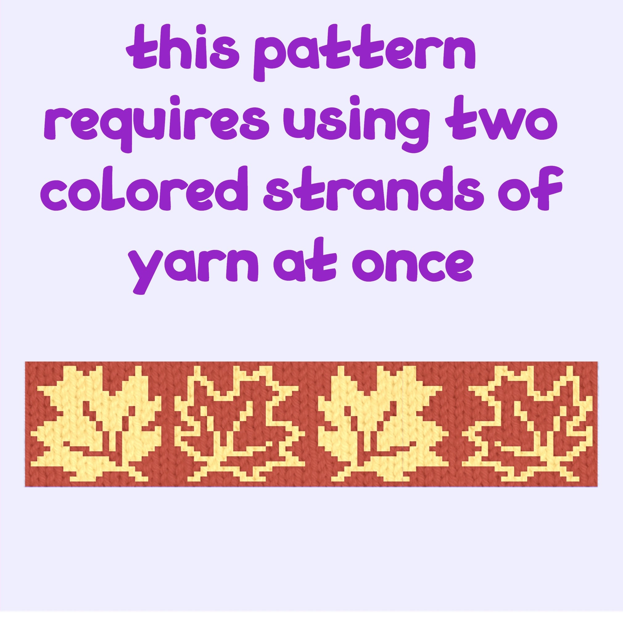 Fair Isle Leaf Knitting Pattern, Scandinavian Stranded Knitting ...