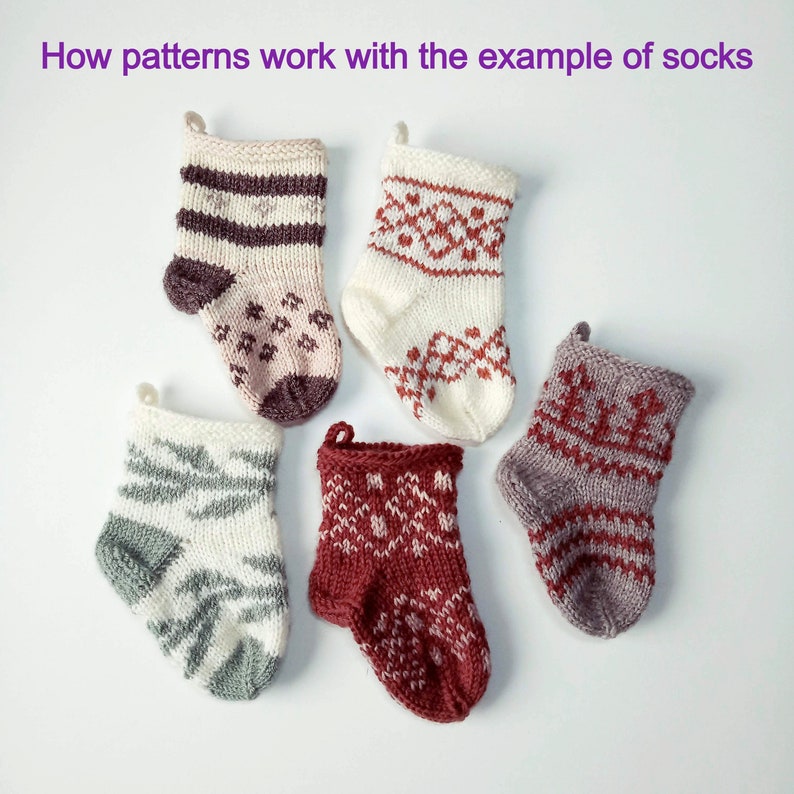 Easy Scandinavian Knitting Patterns Fair Isle Charts - Etsy