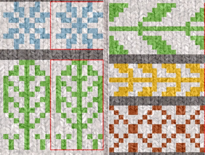 Easy Scandinavian Knitting Patterns Fair Isle Charts - Etsy