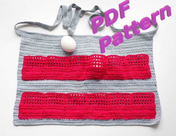 Egg Apron Crochet Pattern for Chicken Eggs Gathering Kids or - Etsy