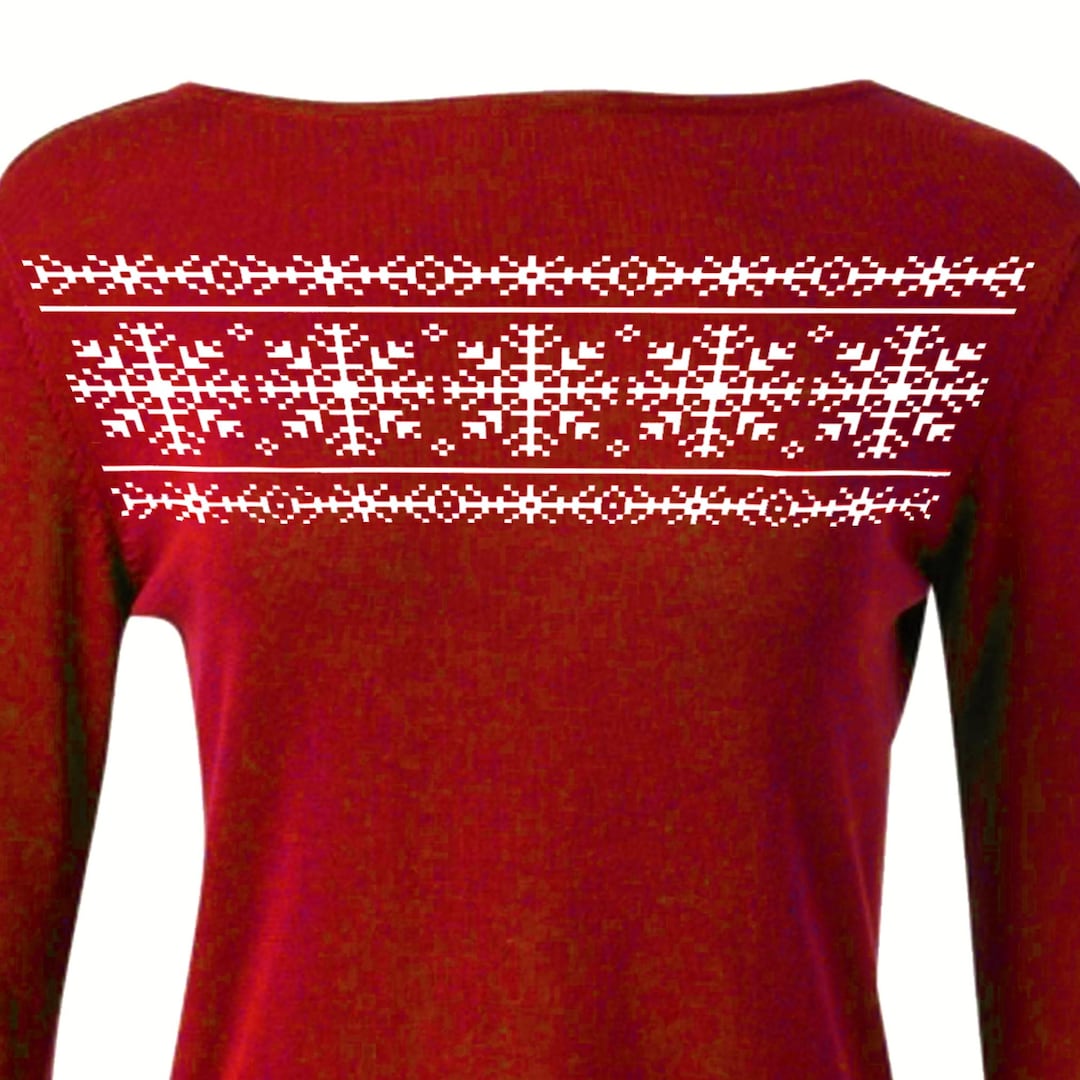 Snowflake Fair Isle Knitting Pattern: Scandinavian Motif Chart (PDF ...