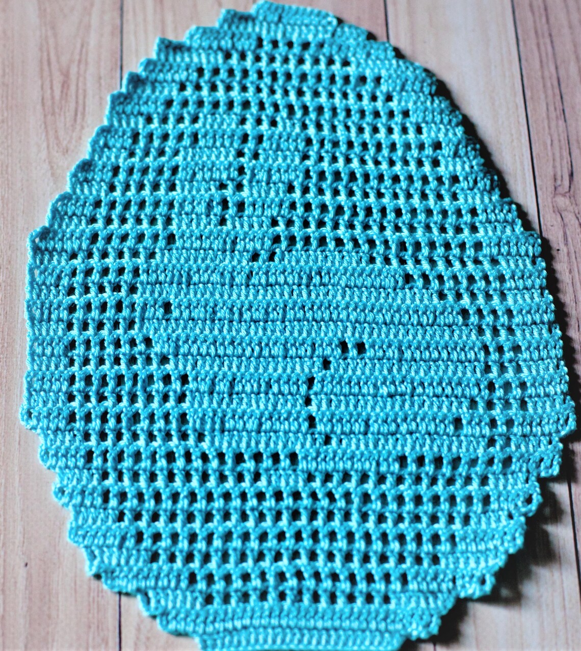 Crochet Pattern Easter Egg Placemats Filet Doily Bundle of 8 | Etsy