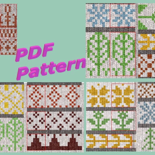 Scandinavian Knitting Patterns Fair Isle Charts Norwegian - Etsy