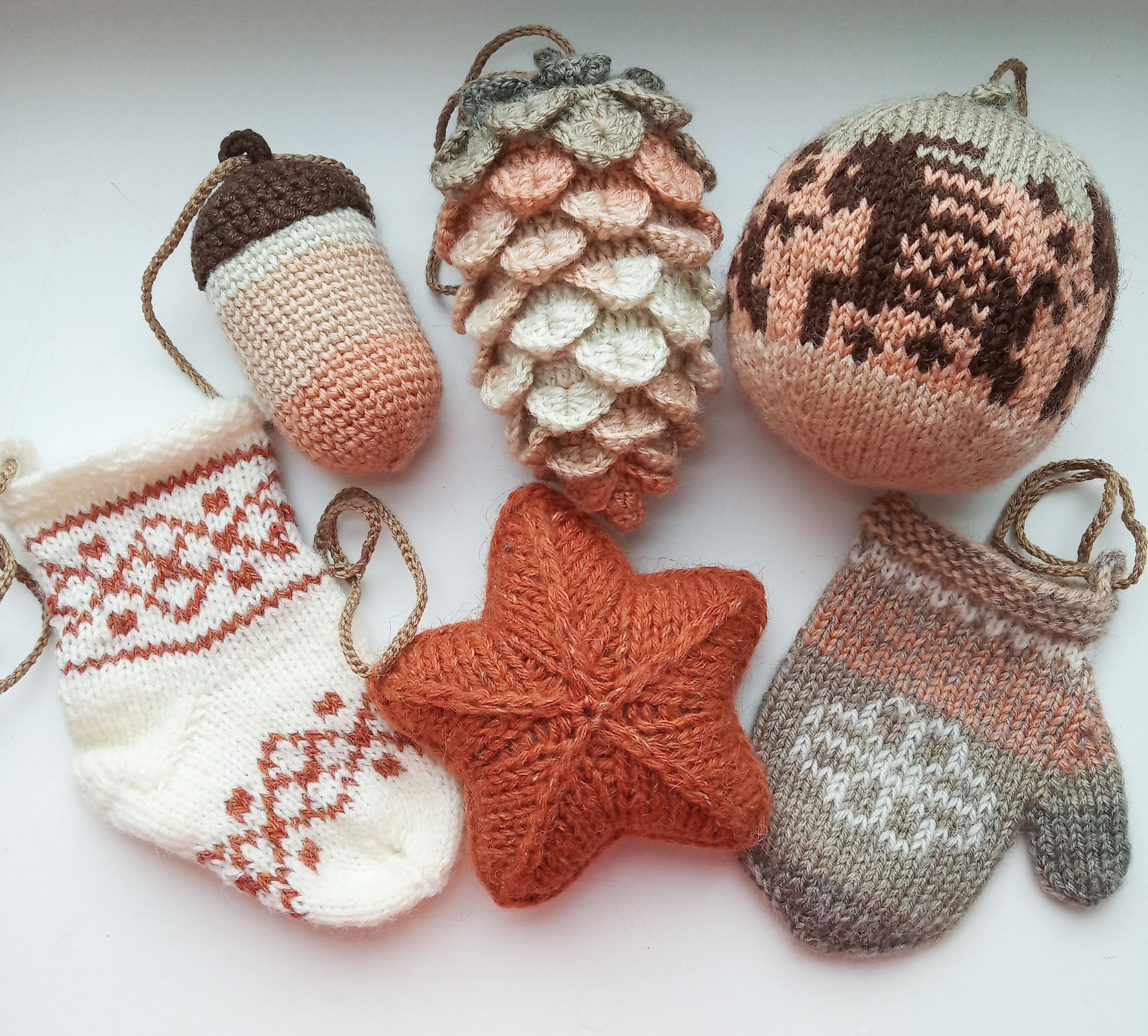 Pine Cone Crochet Pattern Christmas Ornament Woodland - Etsy