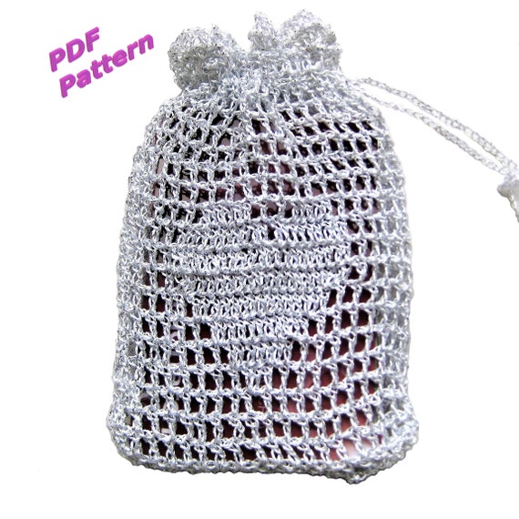 Crochet Drawstring Bag Pattern Crochet Small Pouch Pattern | Etsy