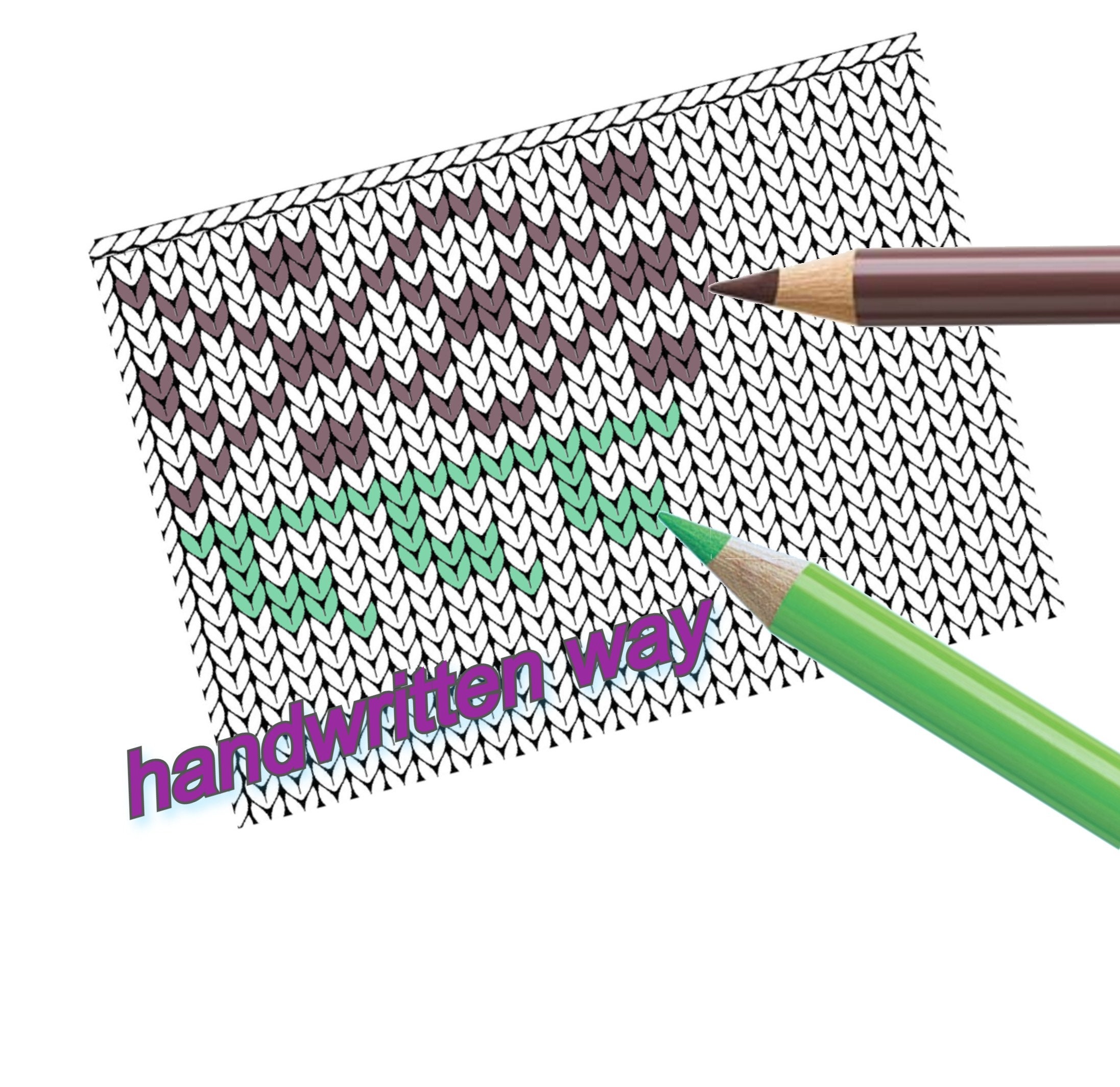 Knit Stitch Graph Paper Blank for Colorwork Charts Knitting - Etsy