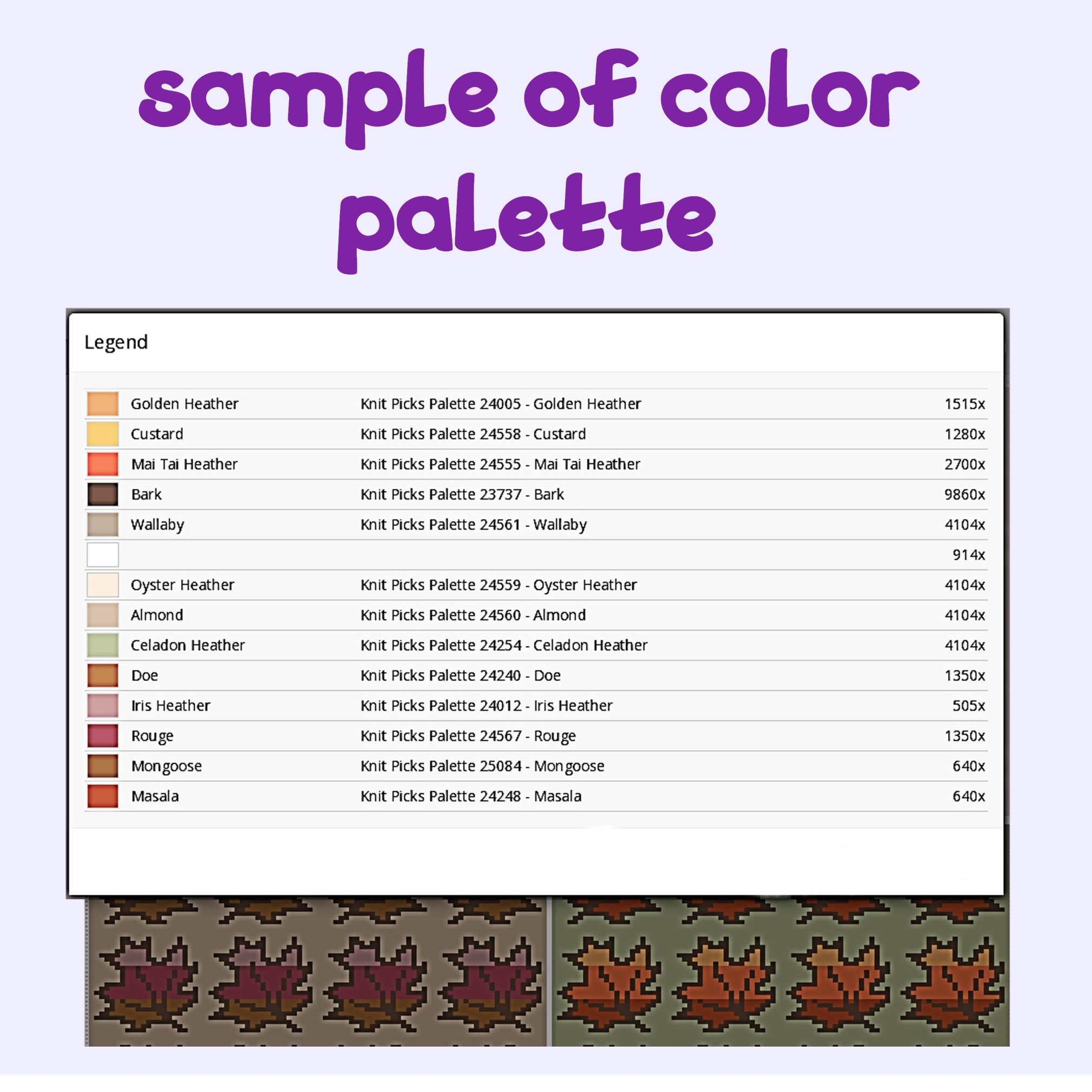 Fair Isle Leaf Knitting Pattern, Scandinavian Stranded Knitting ...