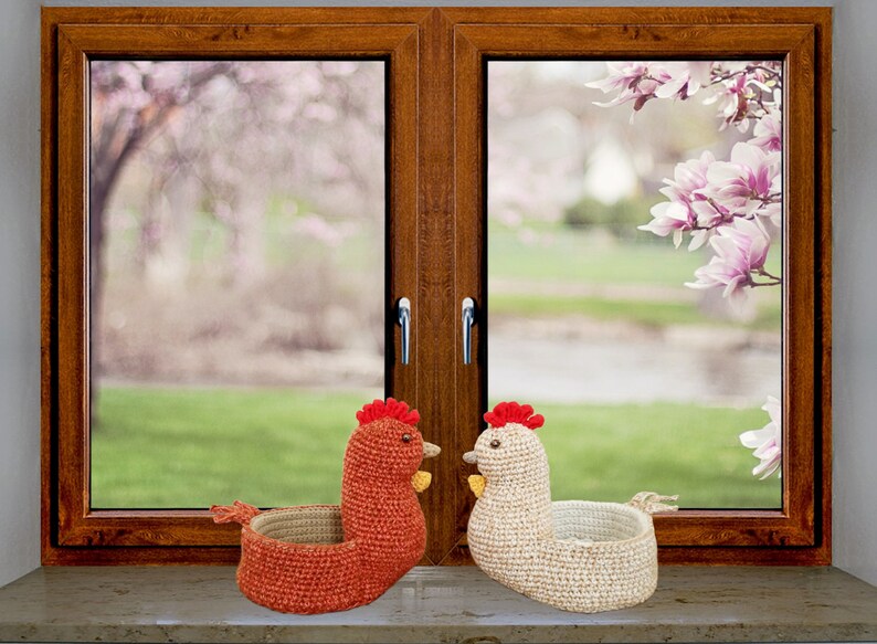 Easy Easter Crochet Hen Basket Pattern Easter Amigurumi | Etsy