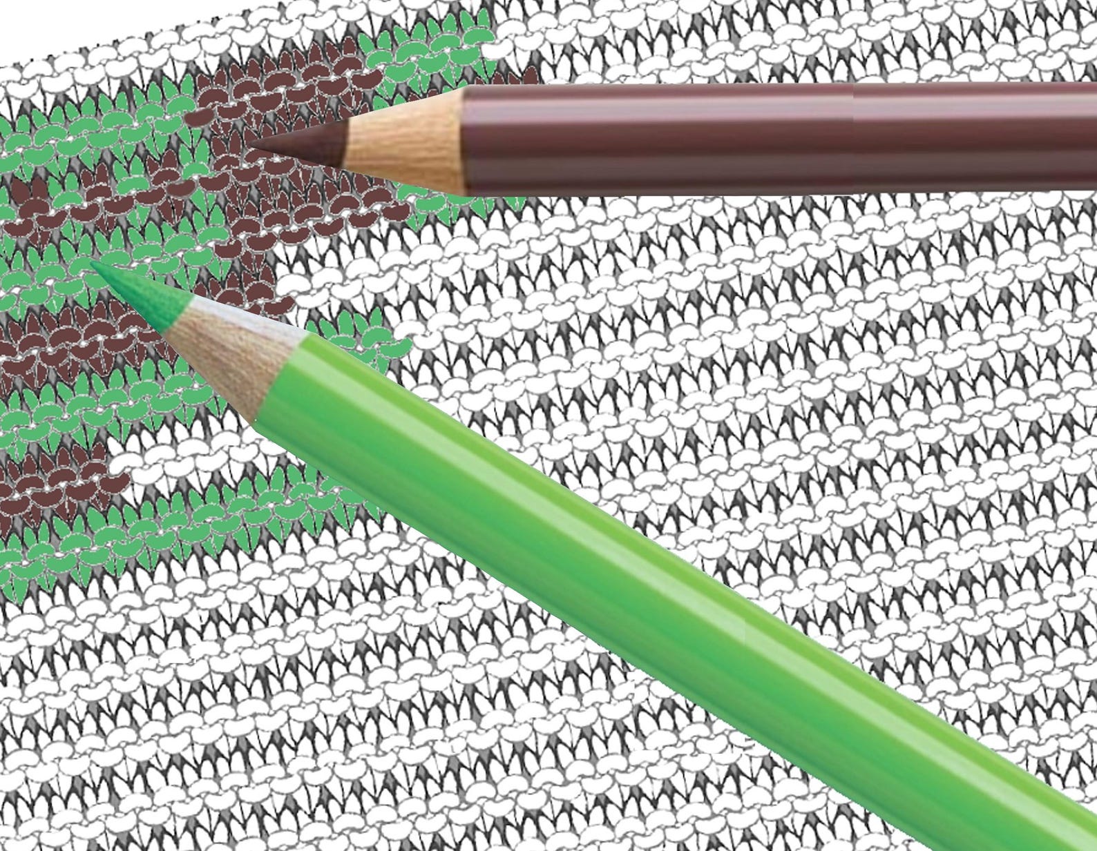 Knit Garter Stitch Graph Paper Blank for Colorwork Charts, Knitting ...