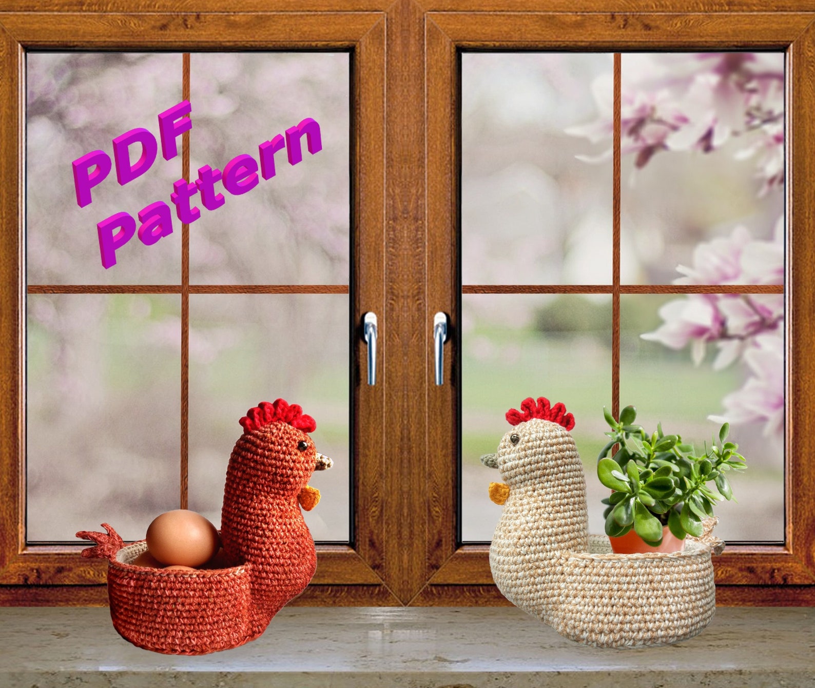 Easy Easter Crochet Hen Basket Pattern Easter Amigurumi | Etsy