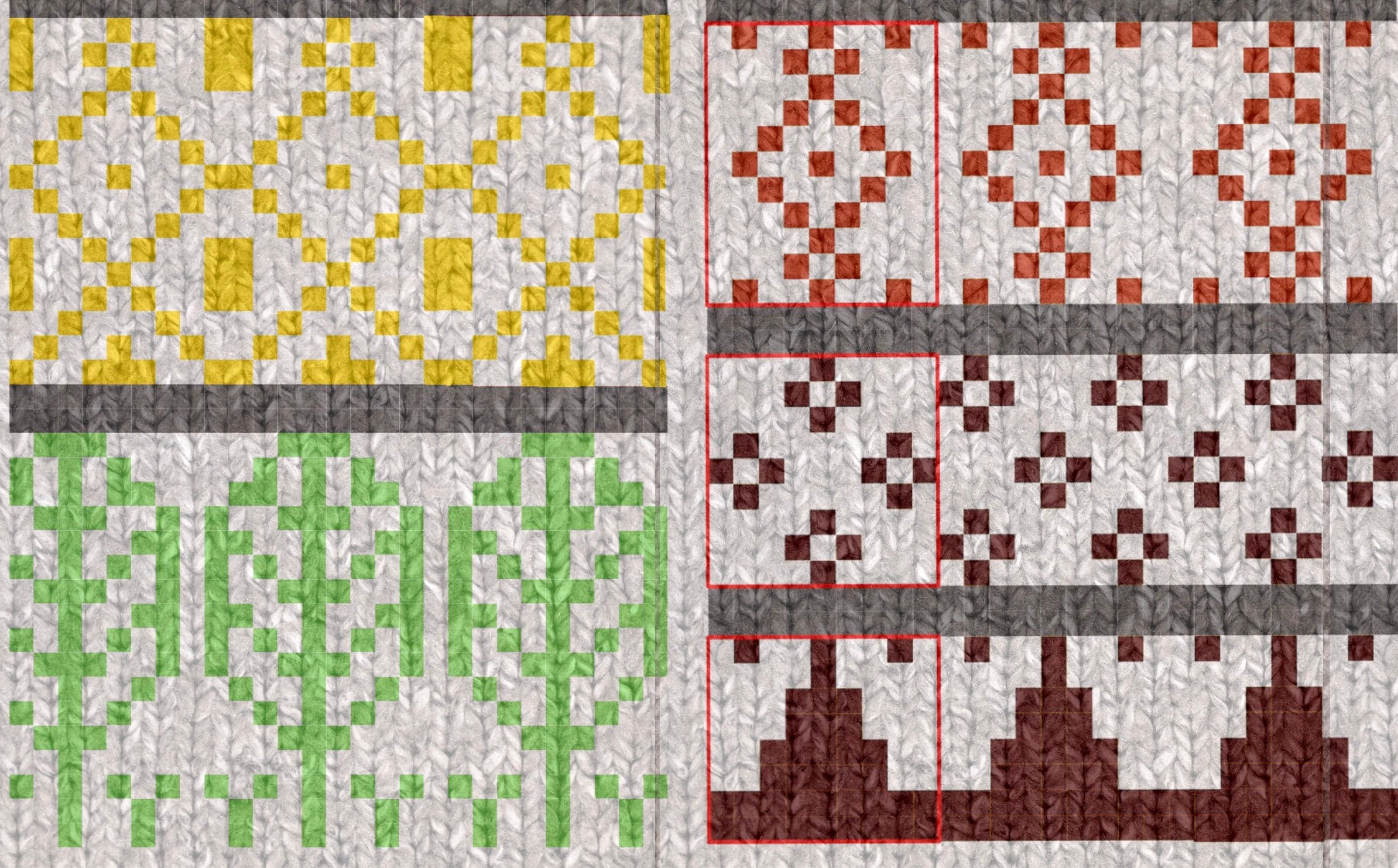 Easy Scandinavian Knitting Patterns Fair Isle Charts - Etsy